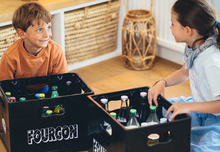 Le Fourgon: Centro comercial en línea que entrega bebidas reutilizables