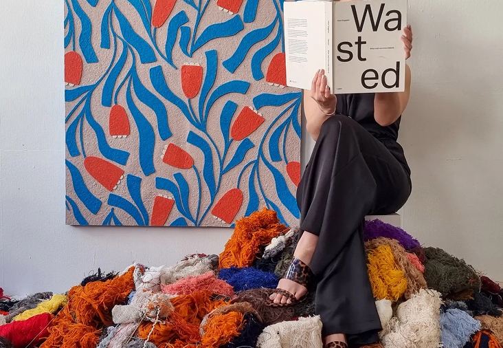 Sandra Junele: Transformando residuos textiles en arte sostenible