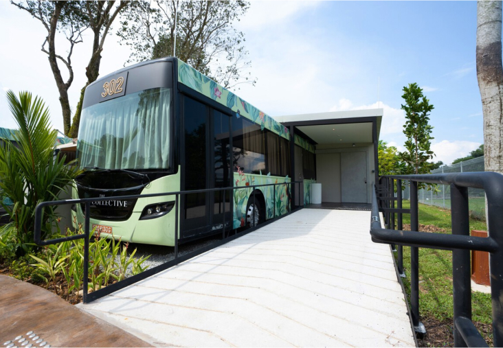 The Bus Collective, un hotel de lujo hecho con autobuses retirados