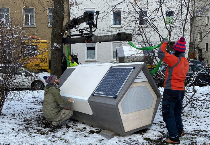 Ulmer Nest - Refugios para Personas Sin Hogar Impulsados con Energía Solar